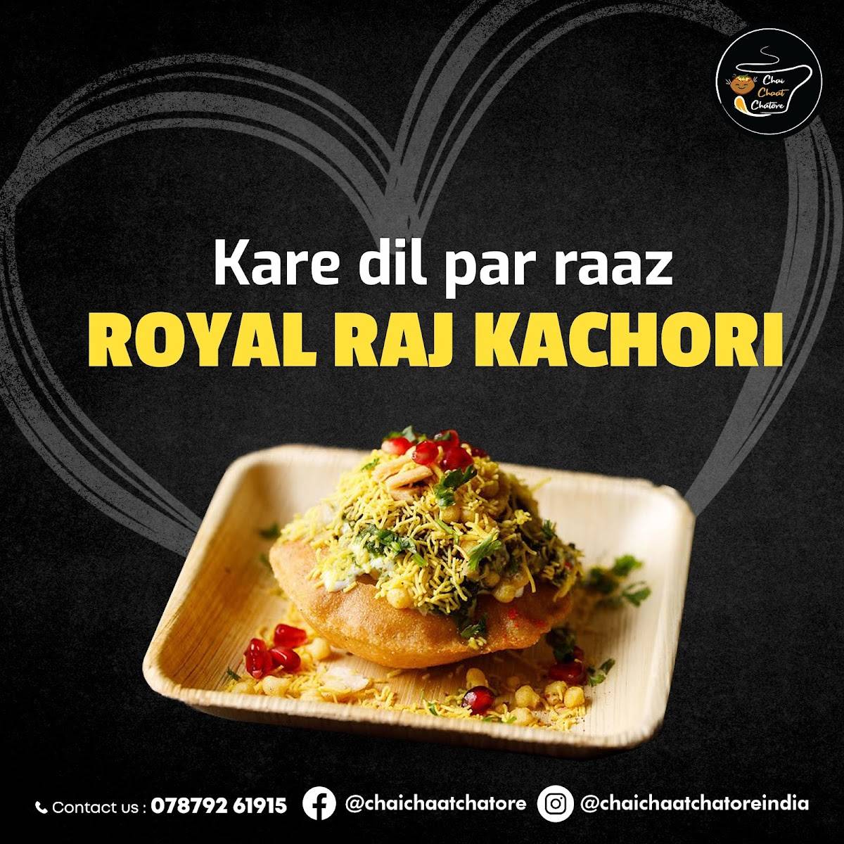 Menu at Chai Chaat Chatore, Indore, inside Sapna Sangeeta Road