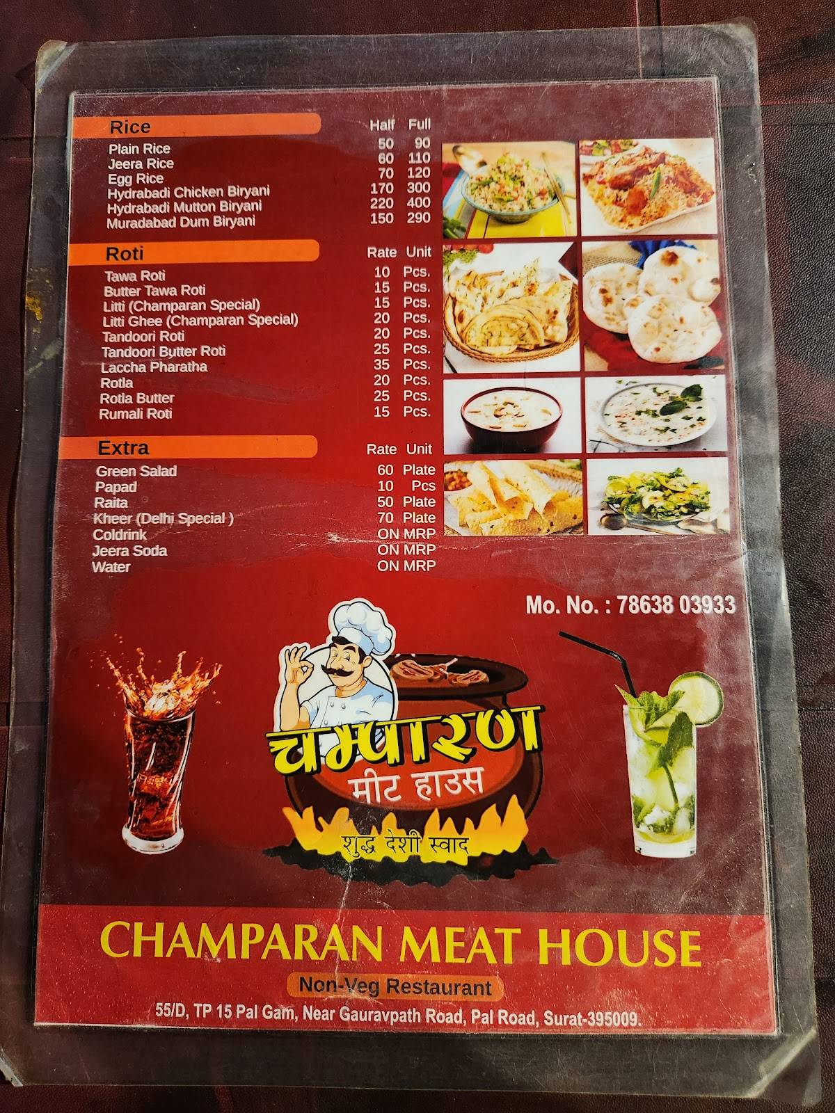 Menu at Champaran Meat House Best Non Veg Restaurant, Meat and Chicken ...