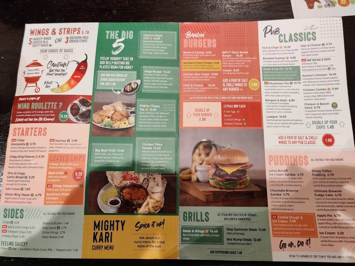 Menu at The Mallard pub & bar, Southport, 7 Station Rd