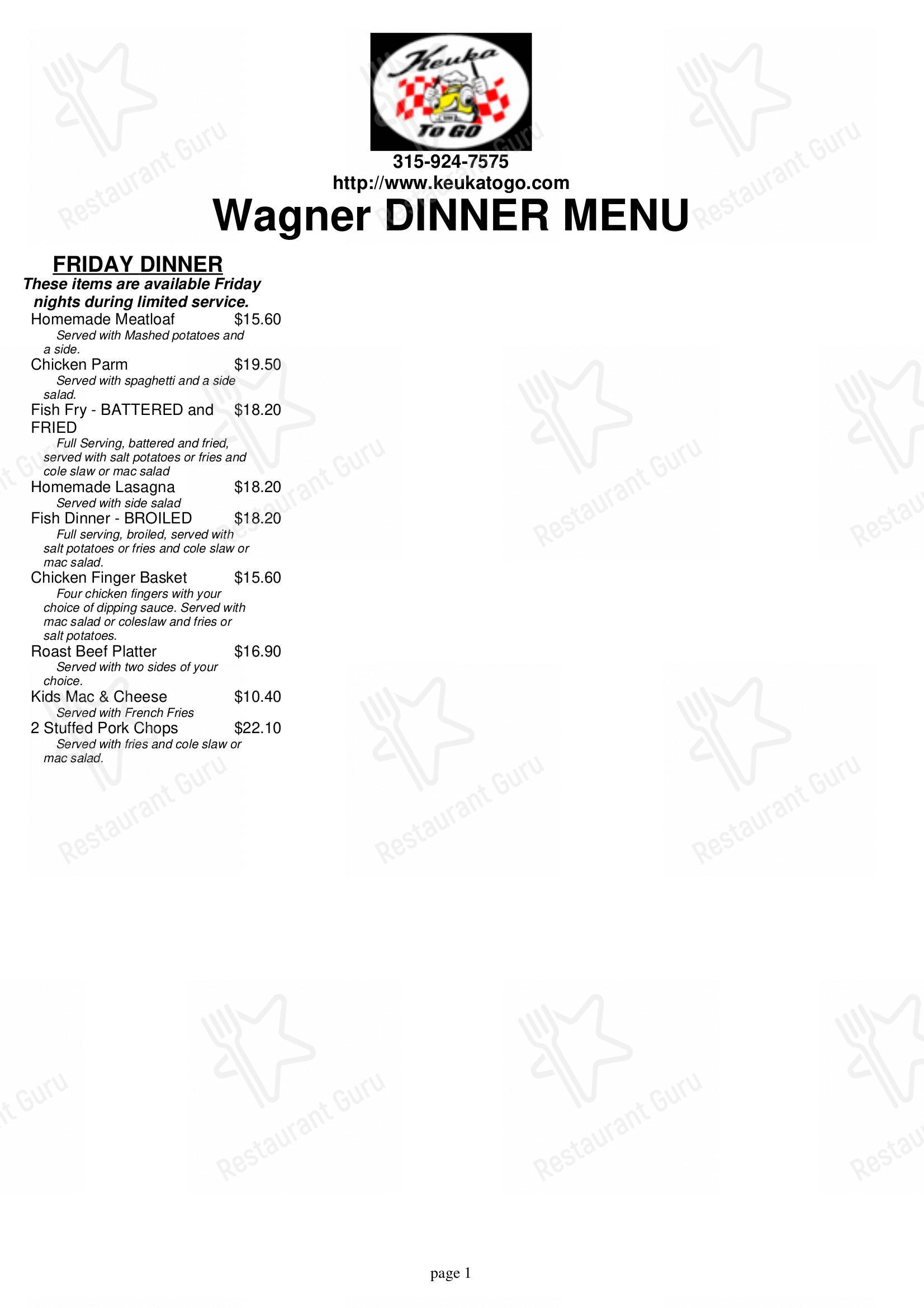 Menu at Chen's Garden restaurant, Penn Yan