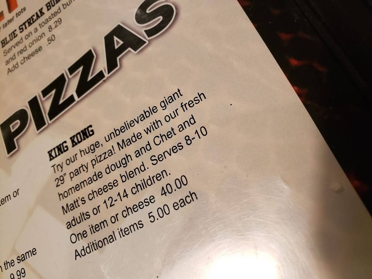 Menu at Chet & Matt's Pizza-Sandusky pizzeria, Sandusky