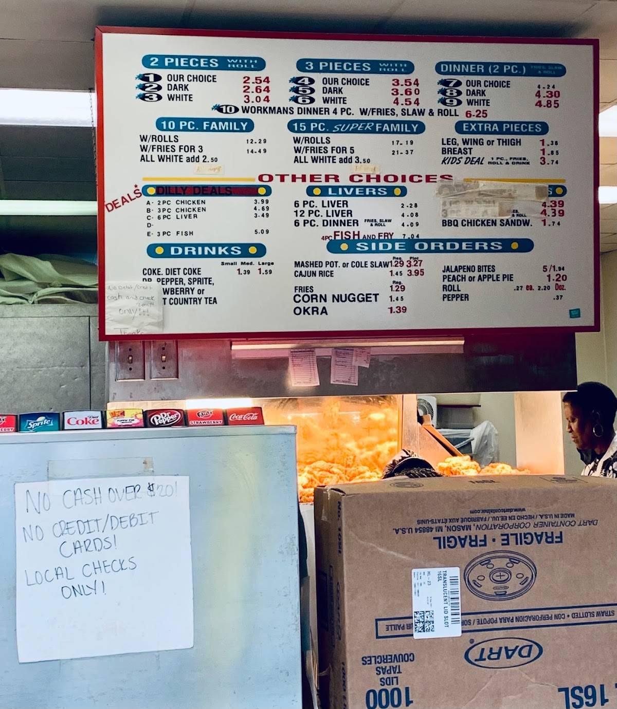 Menu at Chick-A-Dilly restaurant, Magnolia, 416 W Main St