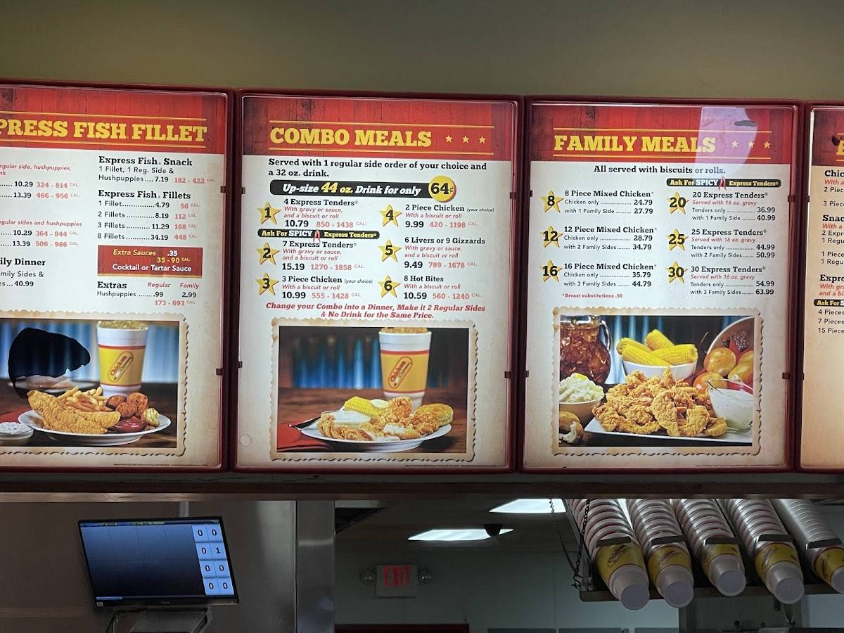 Menu at Chicken Express restaurant, Canyon