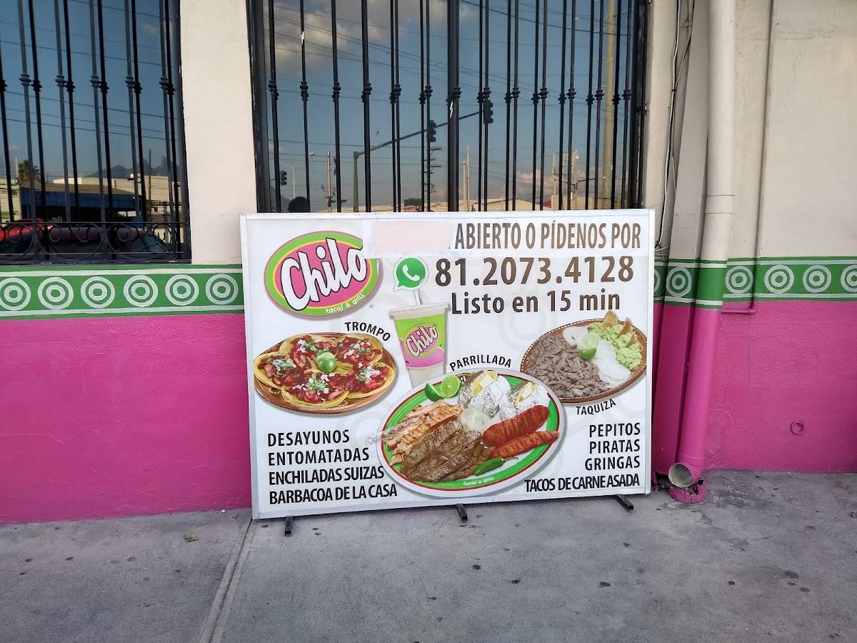 Carta del restaurante Chilo Tacos & Grill, Monterrey, Gral. Pablo ...