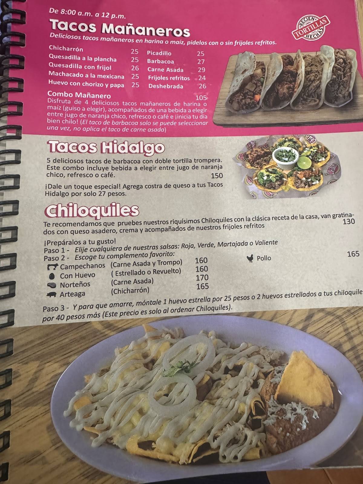 Carta del restaurante Tacos Chilo, Monterrey, Gral. Pablo González ...