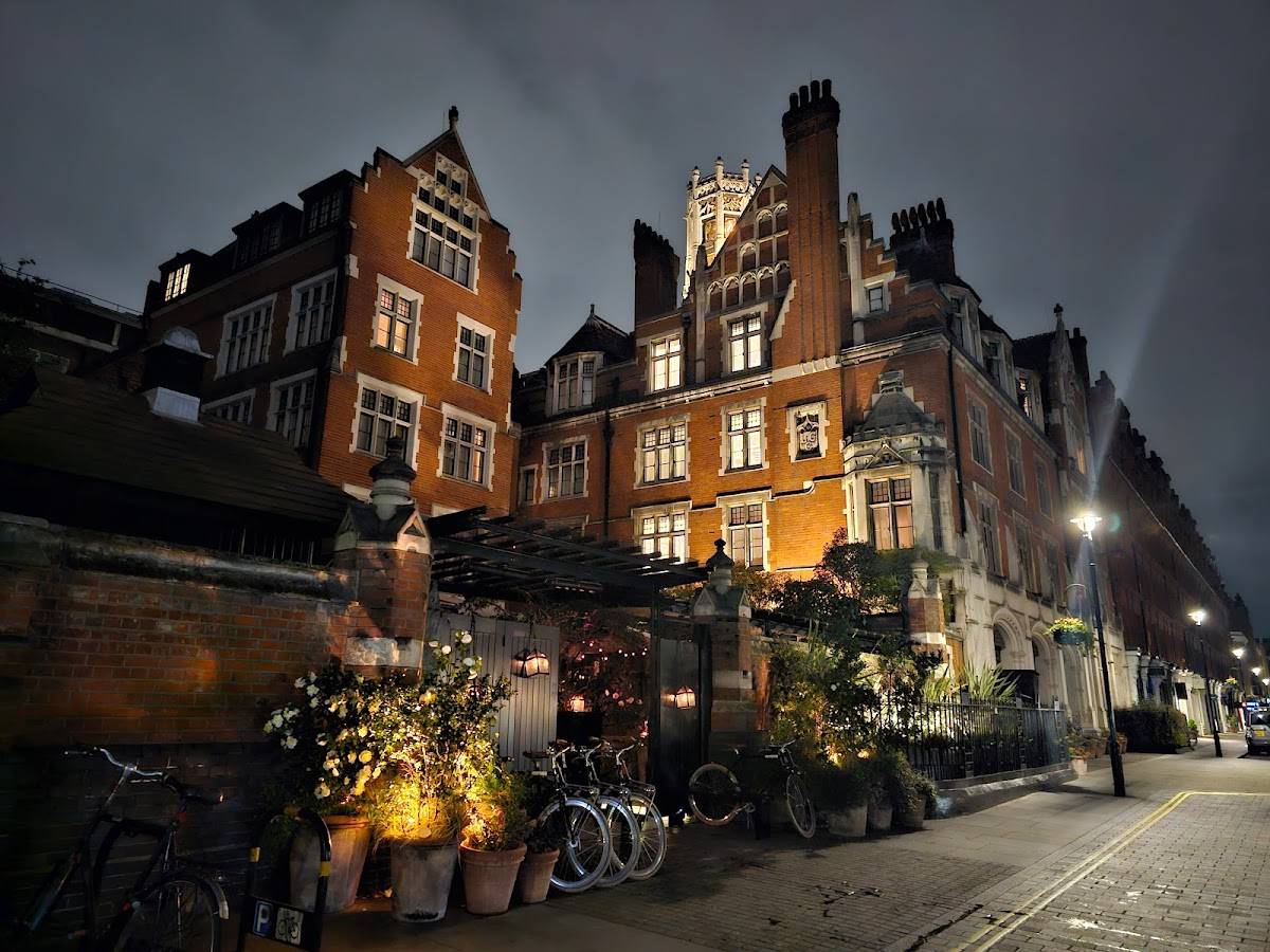 Menu at Chiltern Firehouse restaurant, London