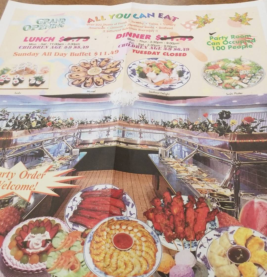 Menu at China King Super Buffet restaurant, Batesville