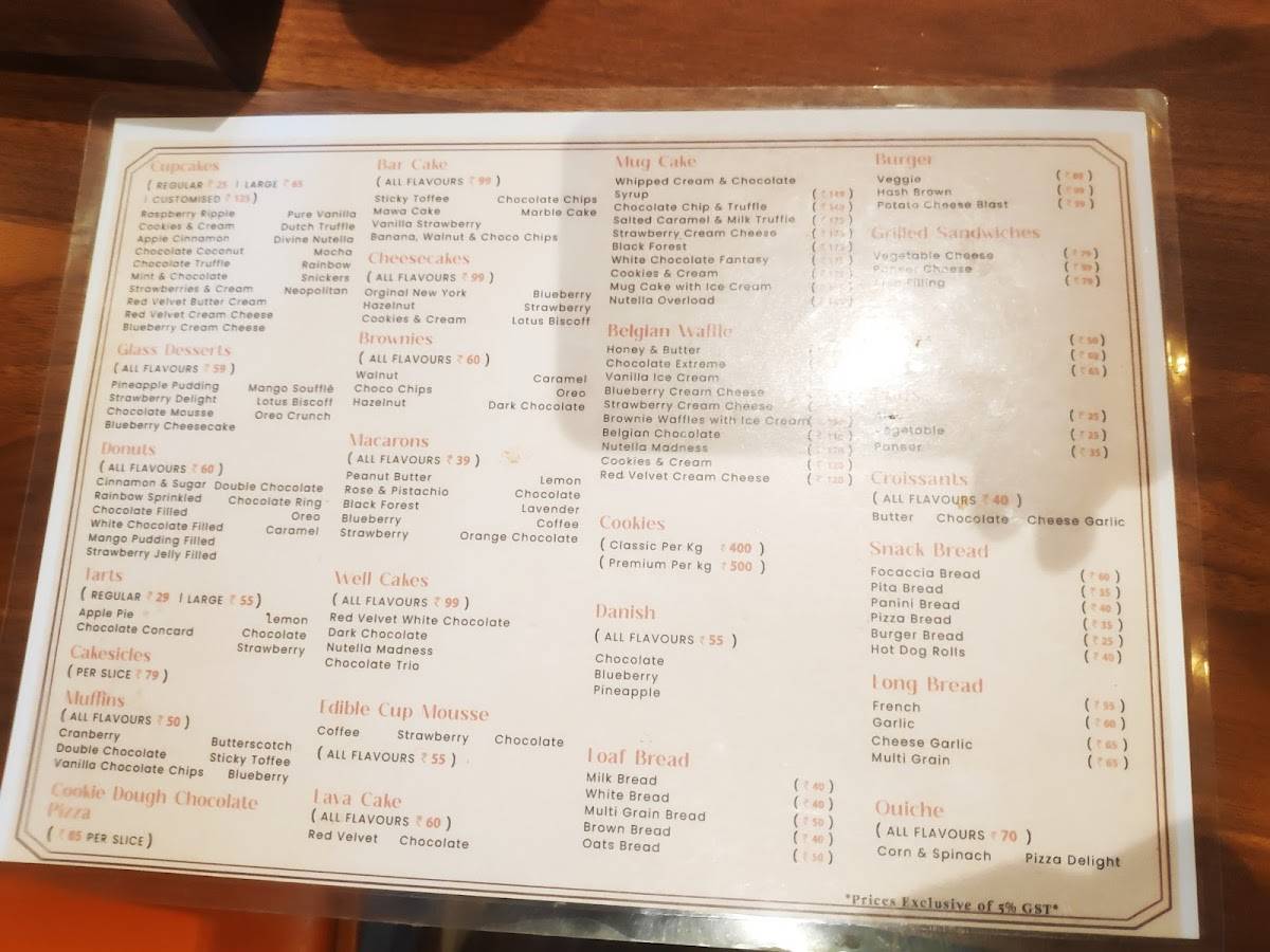 Menu at 7th Heaven, Chittoor, Chittoor