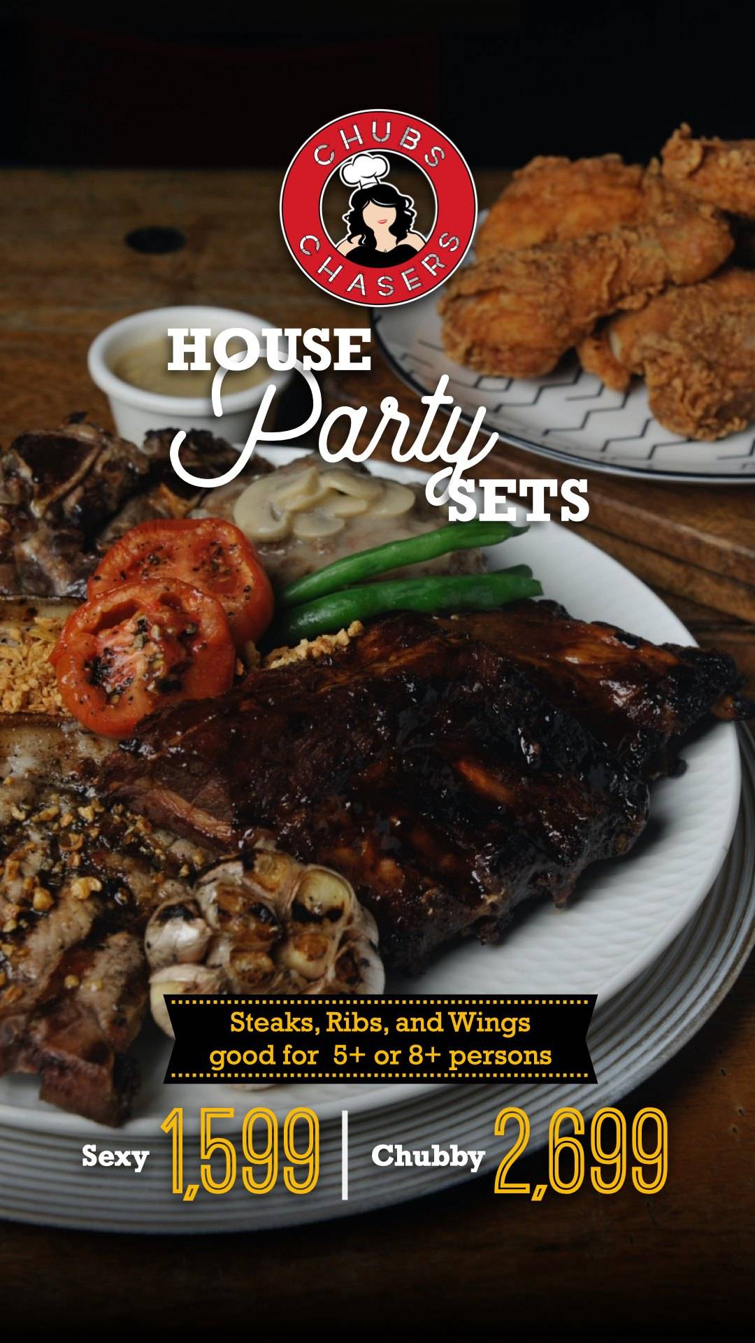 Carta de parrilla Chubs Chasers Steak and Ribs, Ciudad Quezon, 86 ...