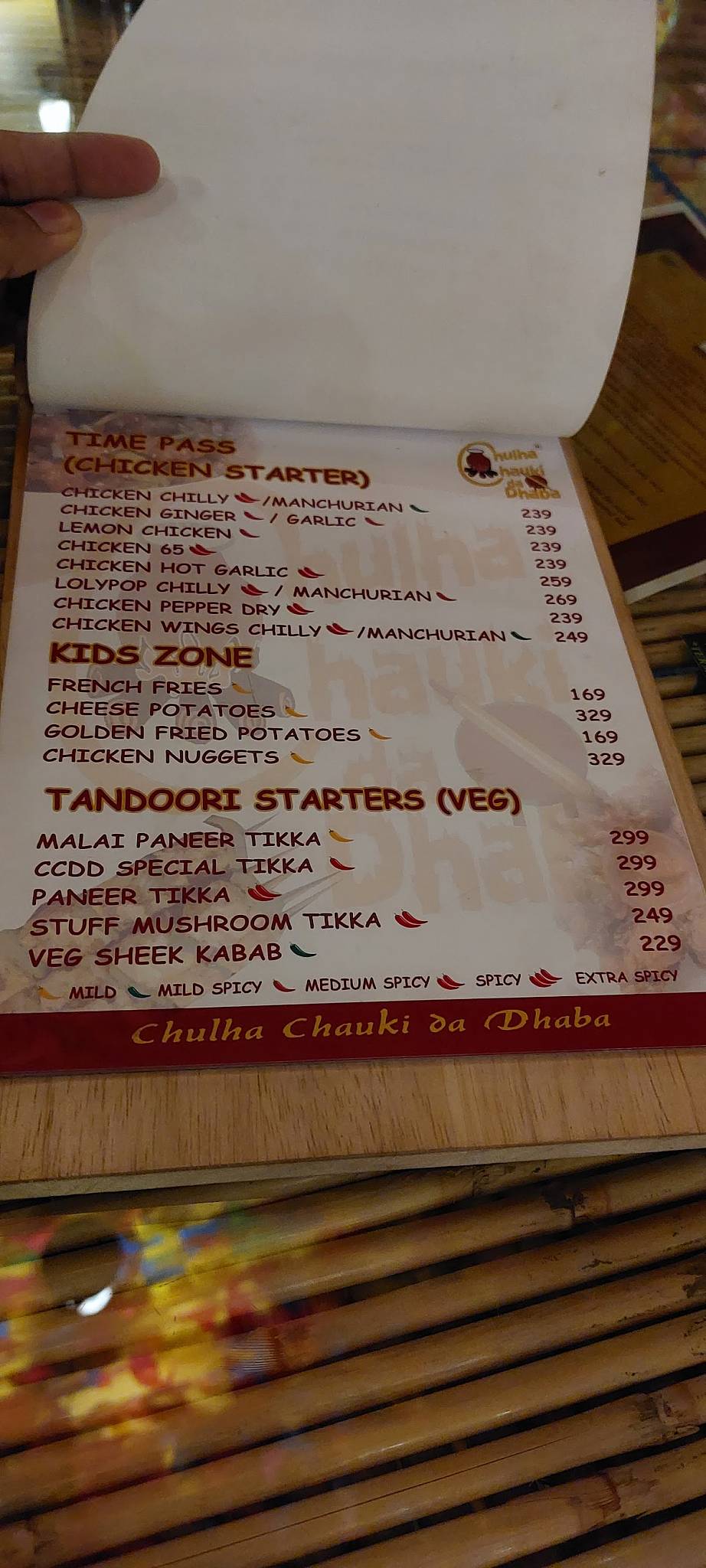 Menu at Chulha Chauki Da Dhaba Indiranagar Restaurant, Bengaluru