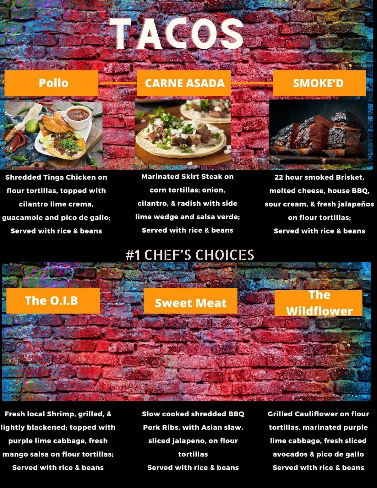 Menu at Chunky Salsa restaurant, Shallotte, Beach Dr SW Unit A