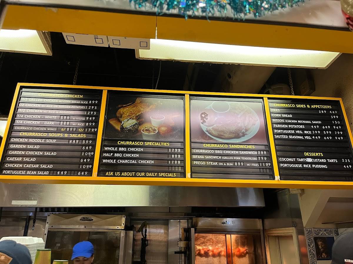 Menu at Churrasco Of The St Lawrence BBQ, Toronto