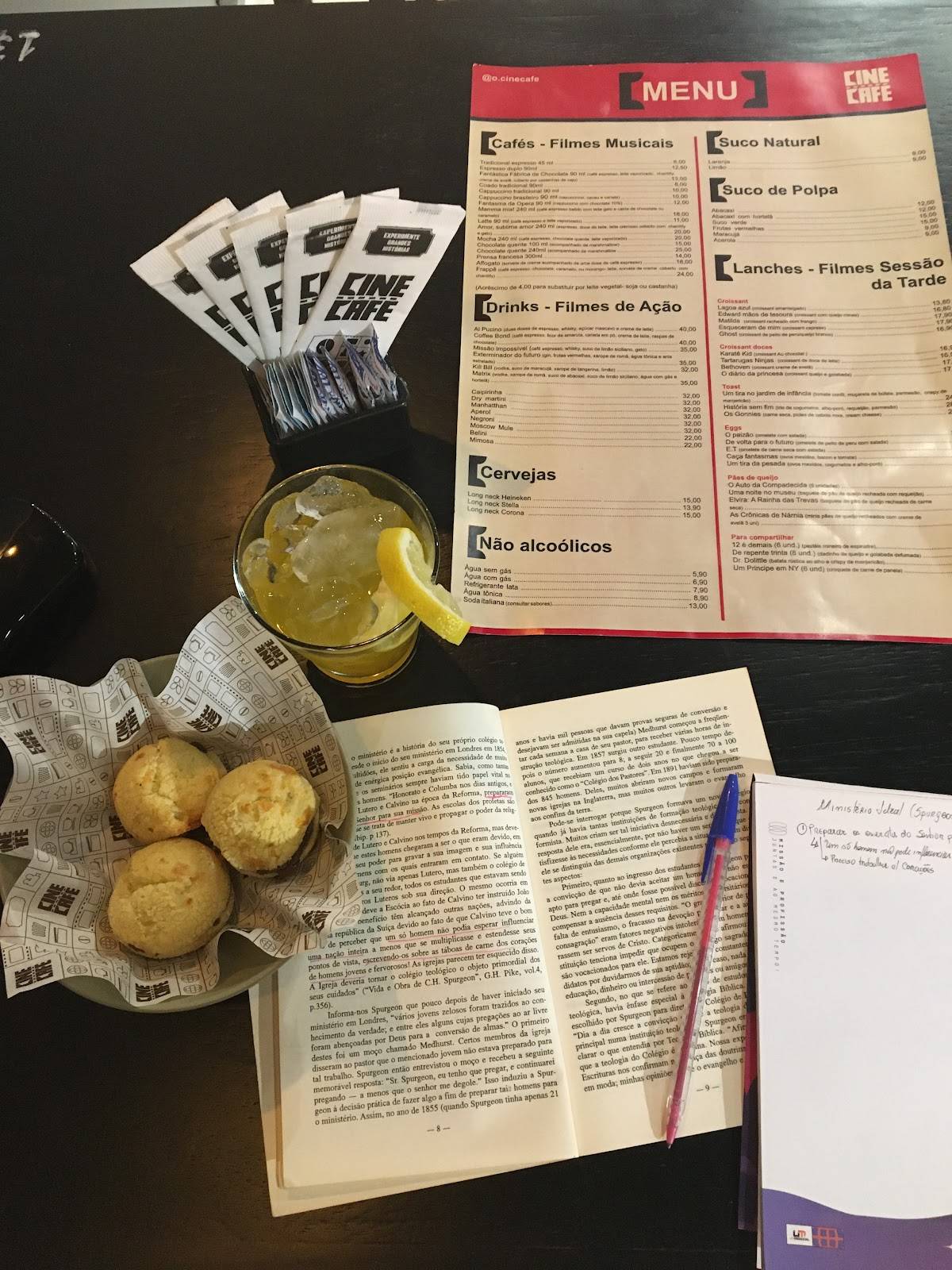 Menu em Cine Café, Belo Horizonte, R. Paraíba