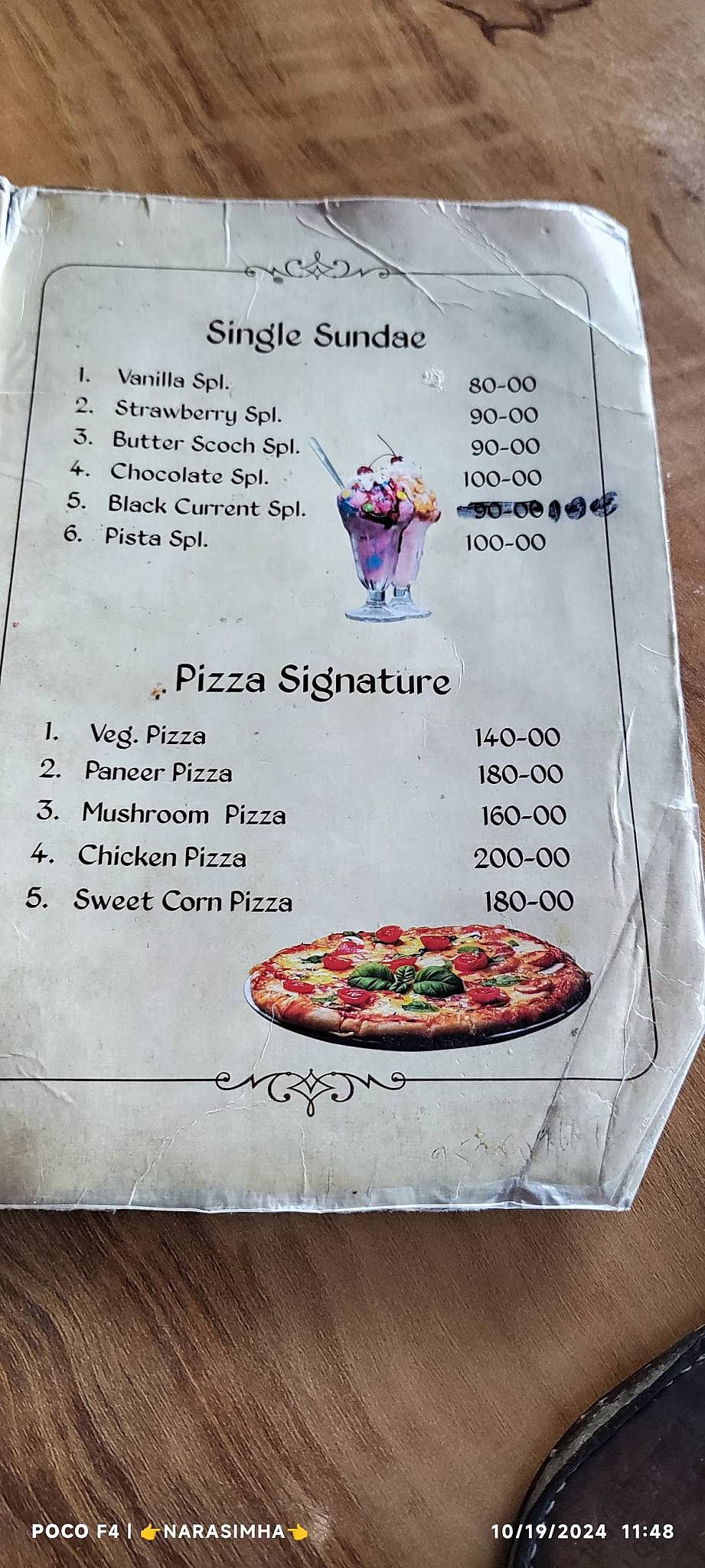 Menu at Classic Bakery, Jammalamadugu