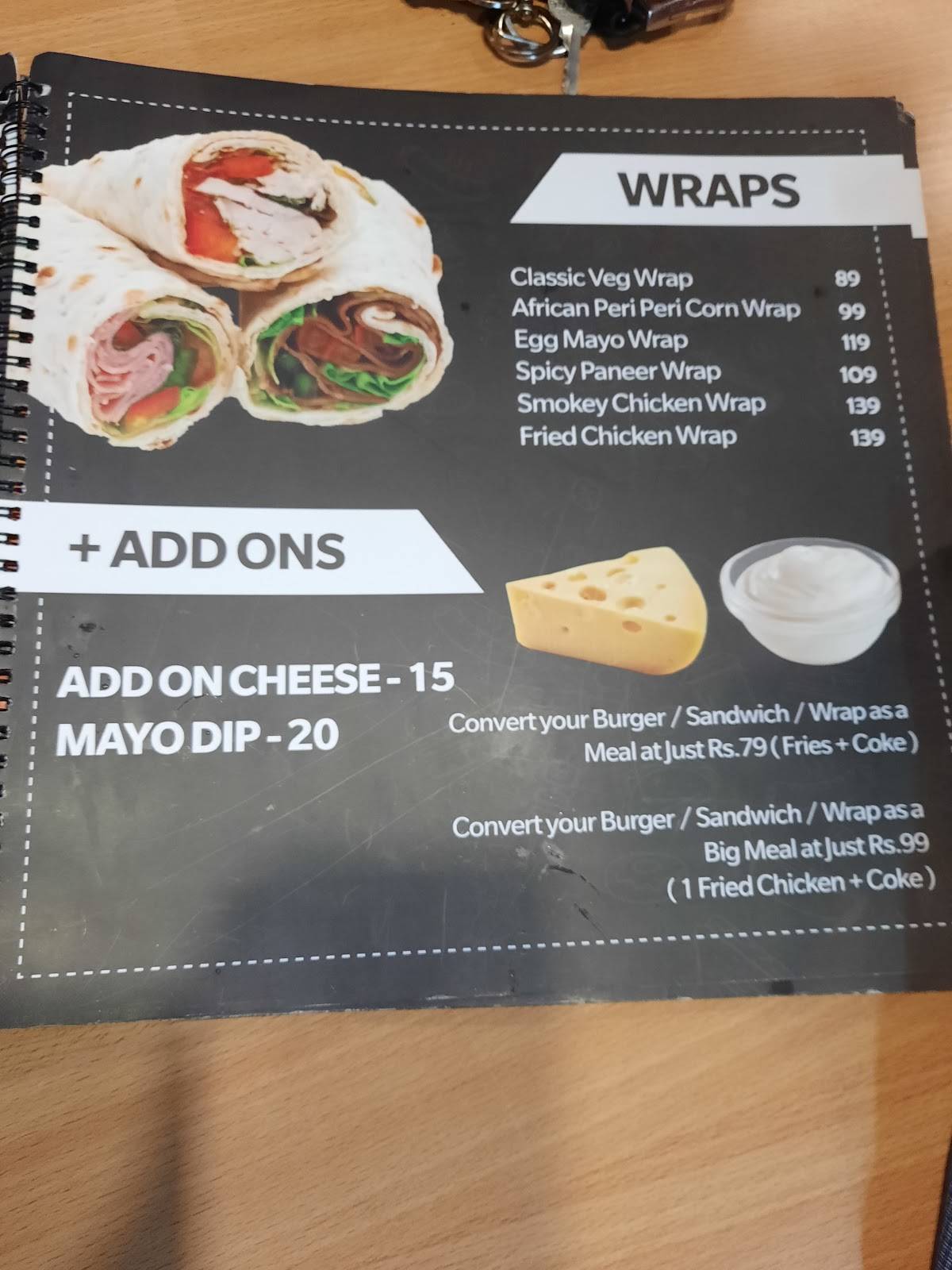 Menu at Classic Rider Café Mambakkam, Mambakkam