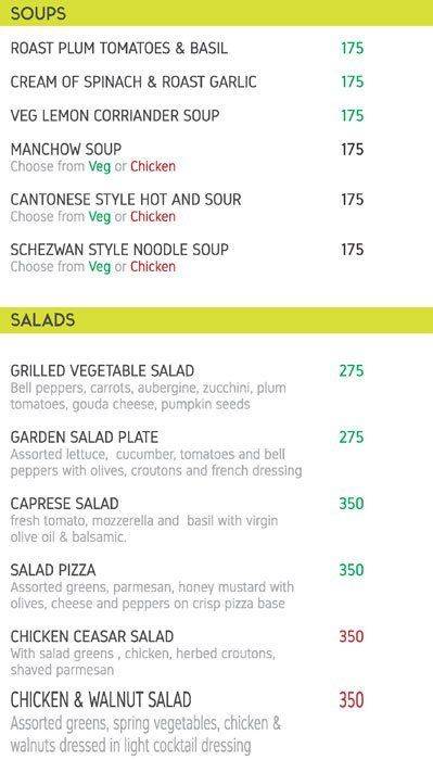 Menu at House of People (HOP), Jaipur, Bais Godam