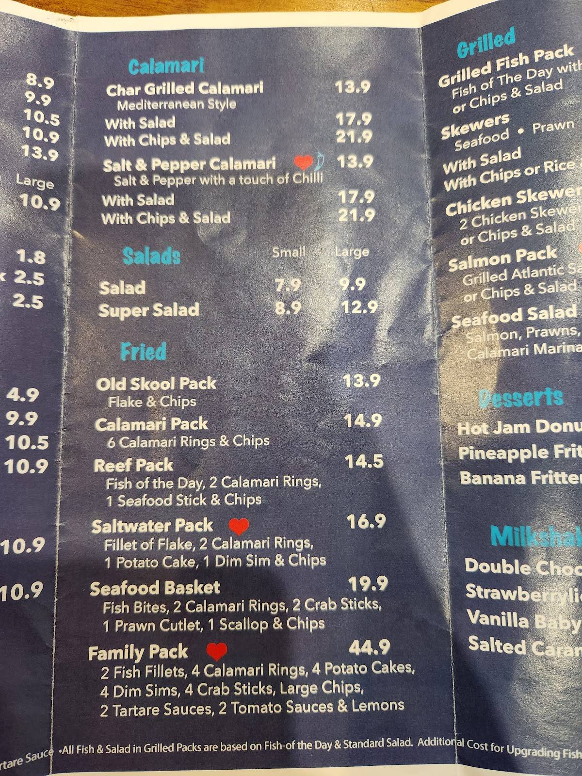 Menu at Jacky Jones Coburg restaurant, Coburg
