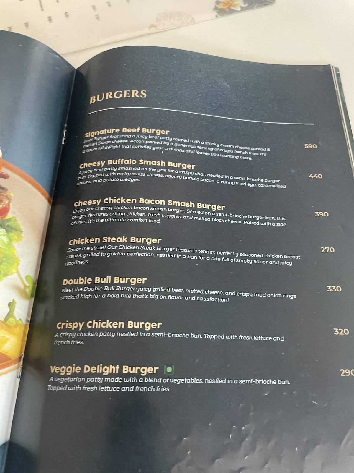 Menu at Coffee Cream, Tirur