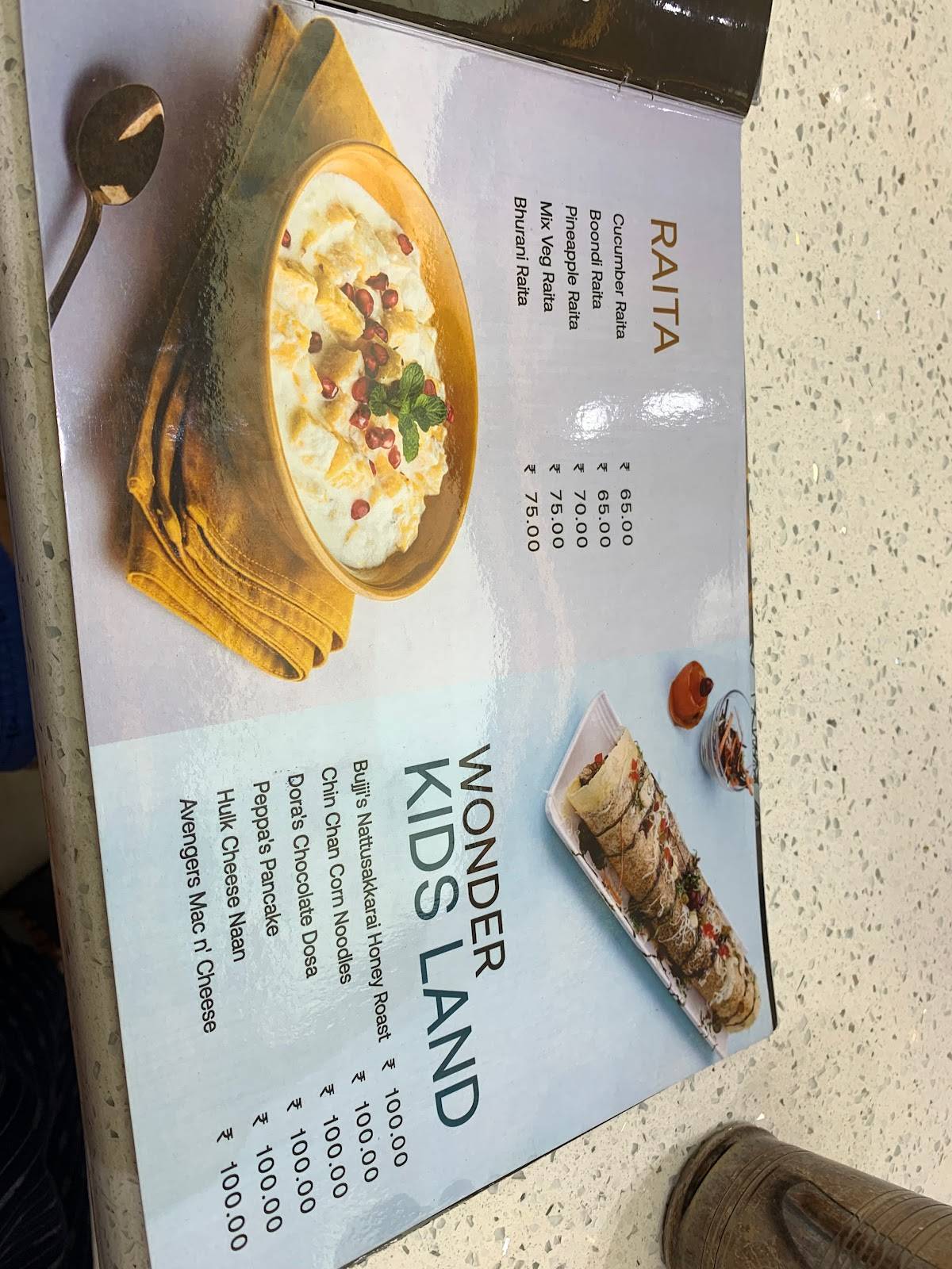 Menu at Nagerkovil Arya Bhavan, Coimbatore, 751