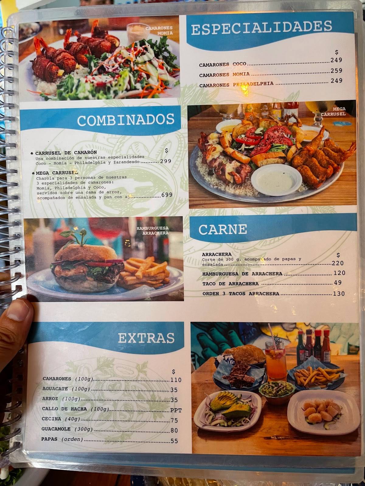 Carta del restaurante Colomitos Cocina del Mar, Guadalajara