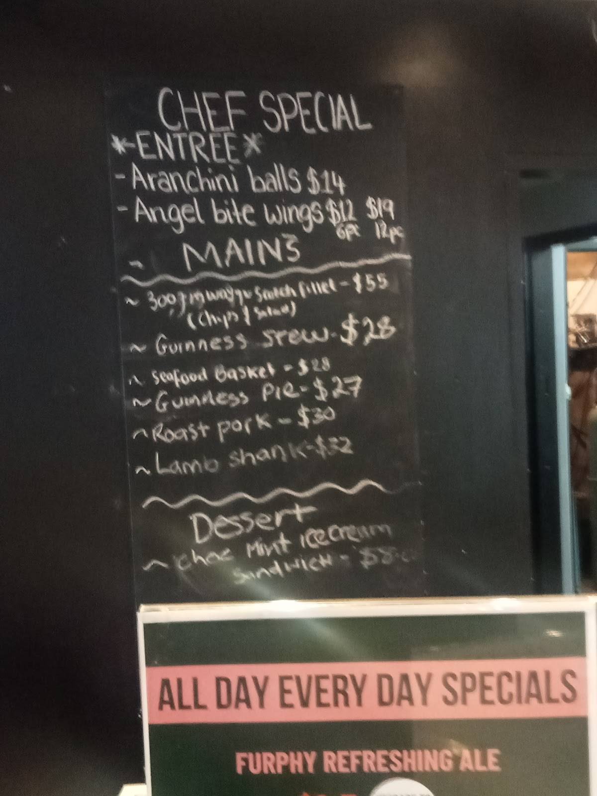Menu at Commercial Hotel pub & bar, Werribee