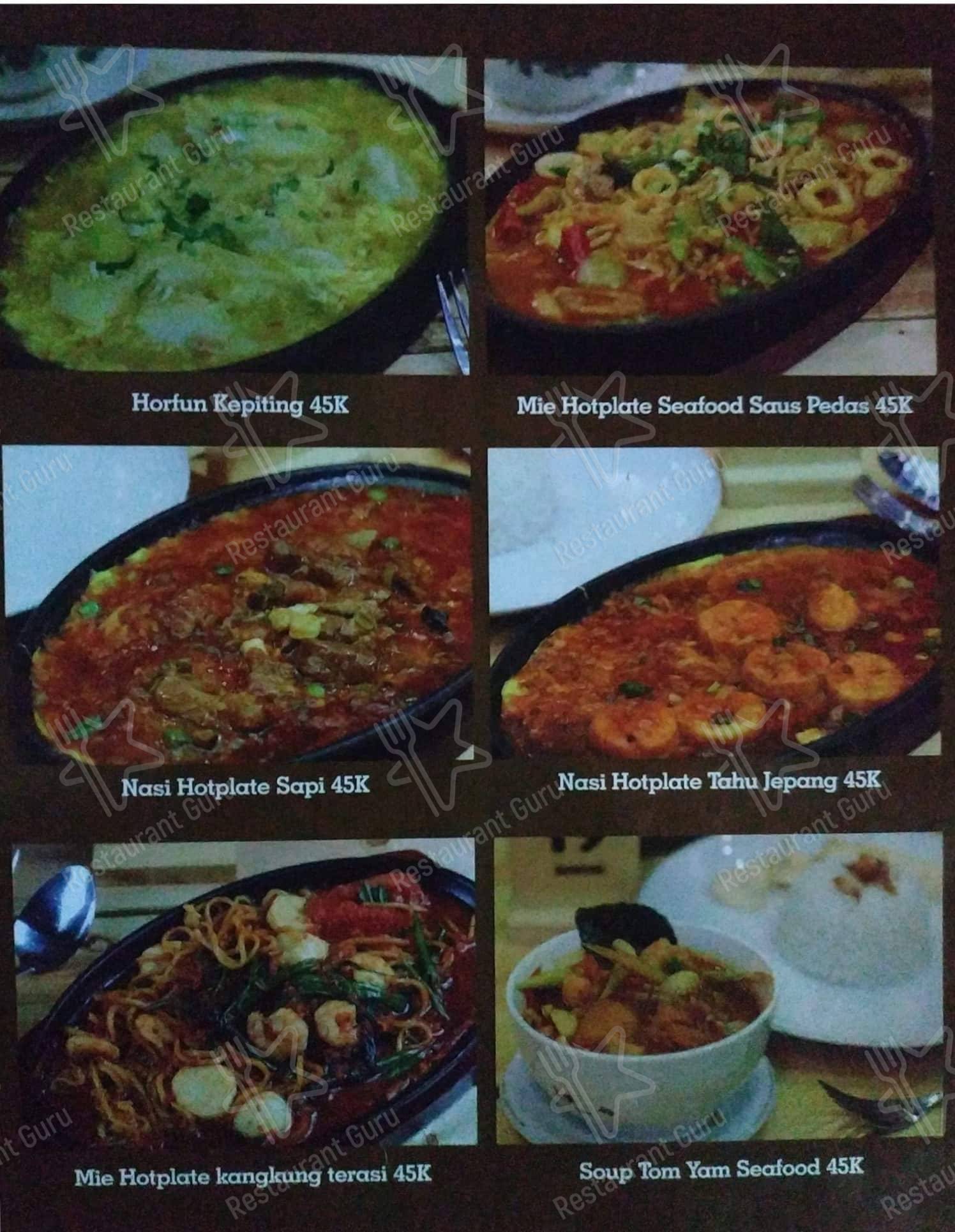 Menu at Conrad Rooftop Garden Bar, Central Jakarta