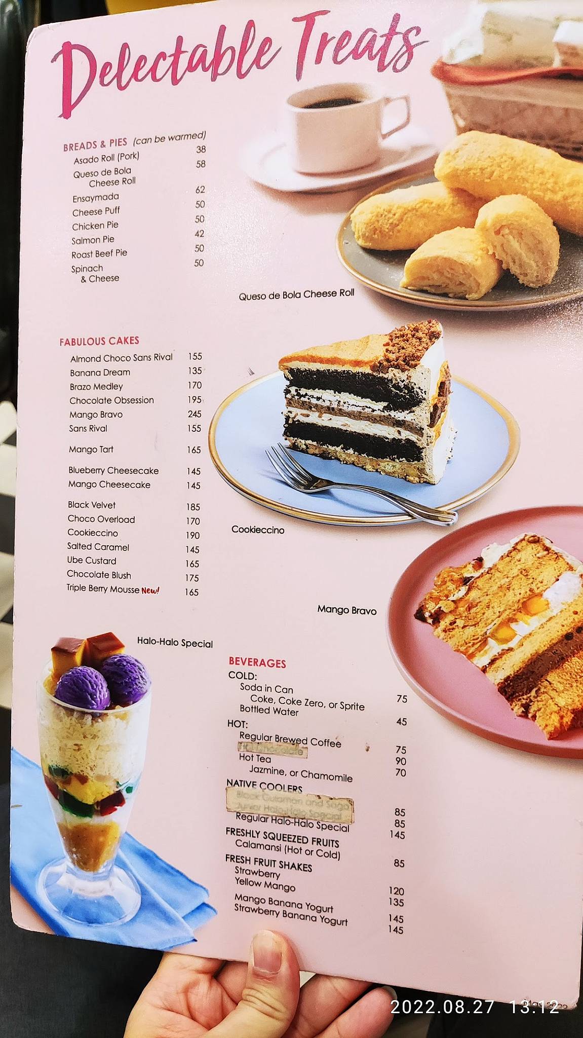 Menu at Conti's Bakery & Café - Robinsons Place Manila, Manila, Pedro ...