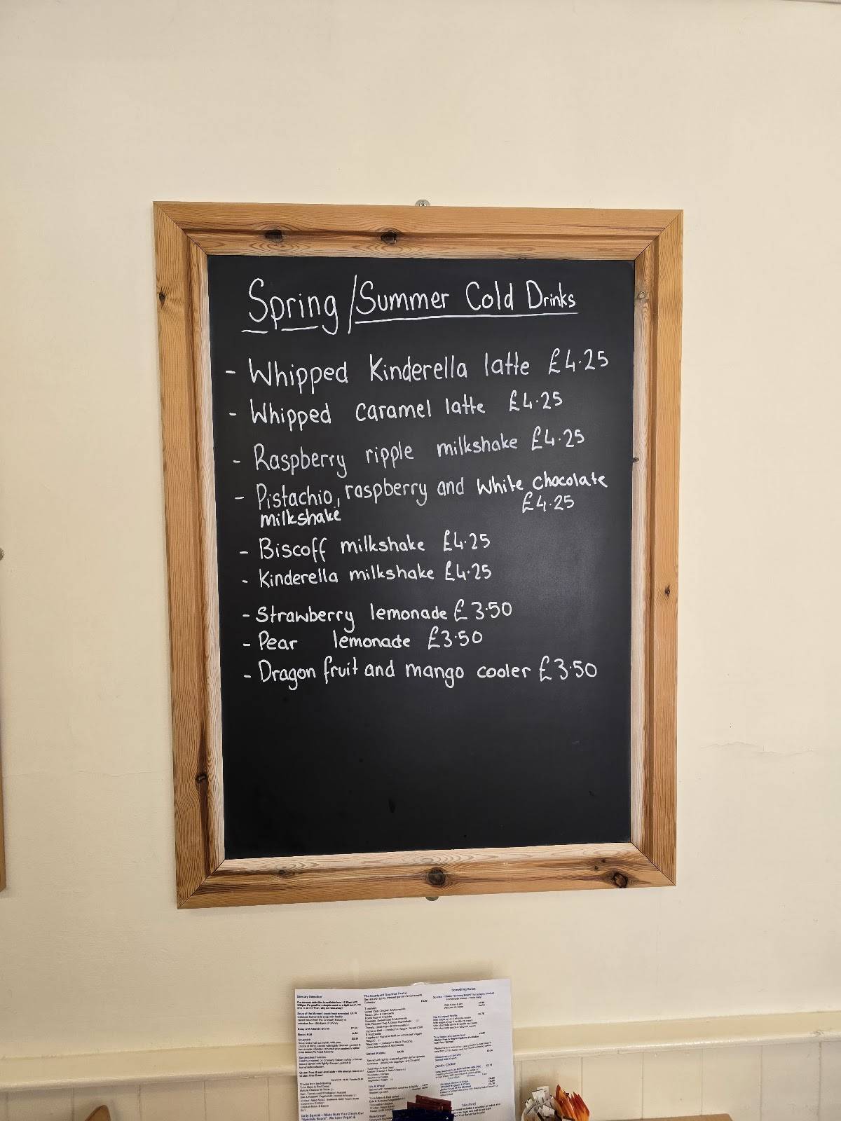 Menu at Courtyard Coffee Shop & Café cafe, Dingwall