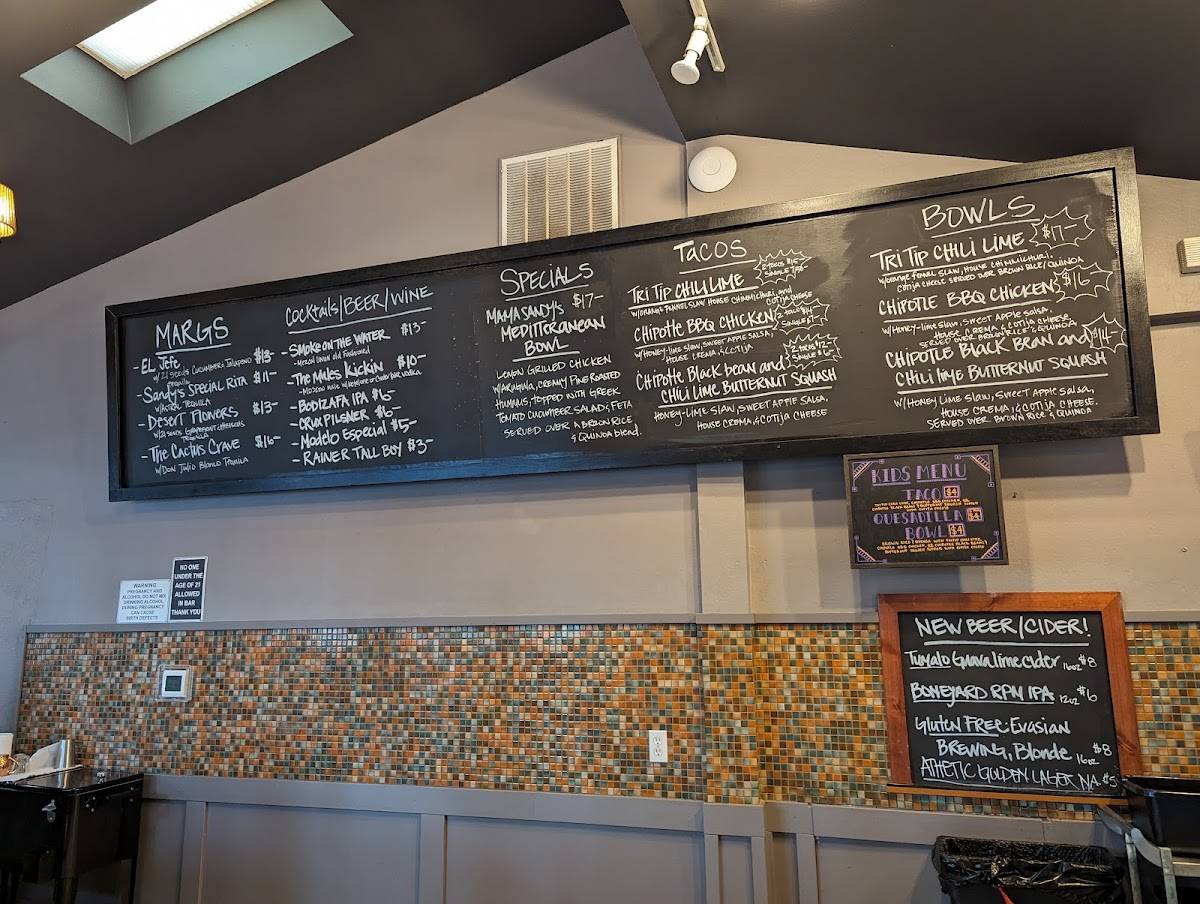 Menu at Crave Bend restaurant, Bend