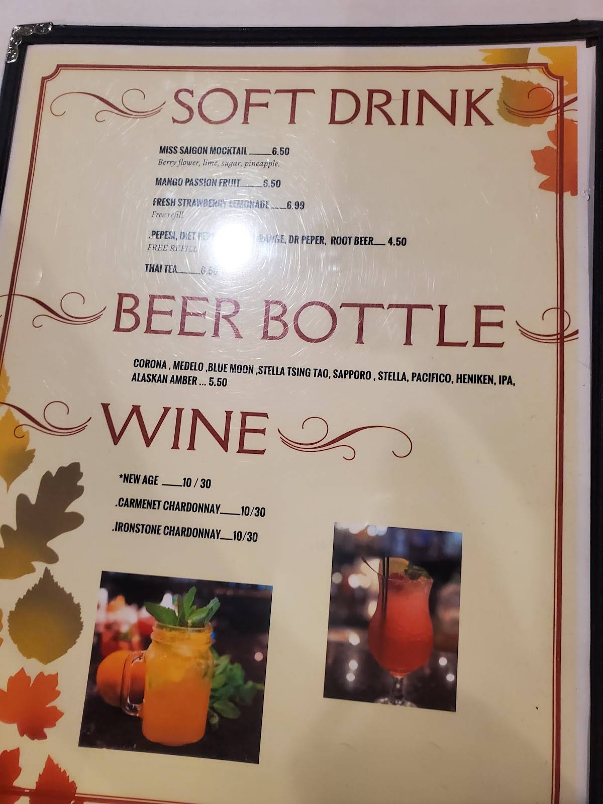 Menu at Crawfish Chef restaurant, Kent