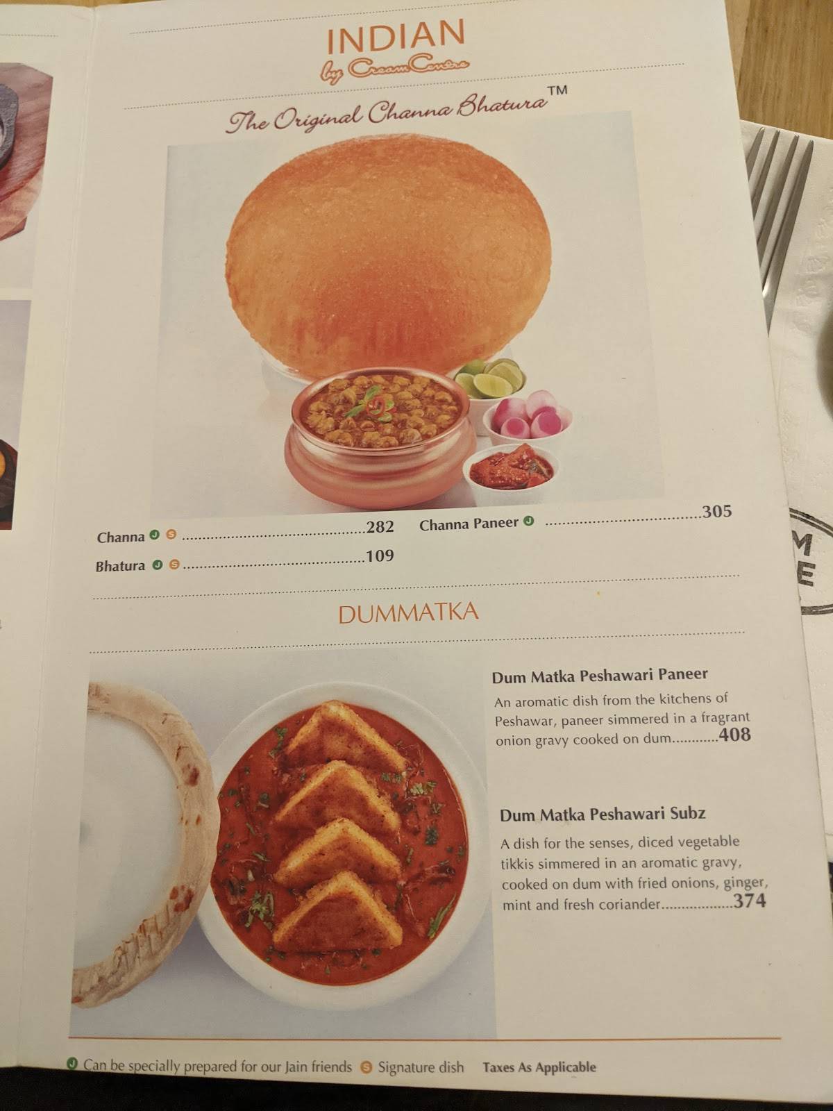 Menu at Cream Centre, Coimbatore