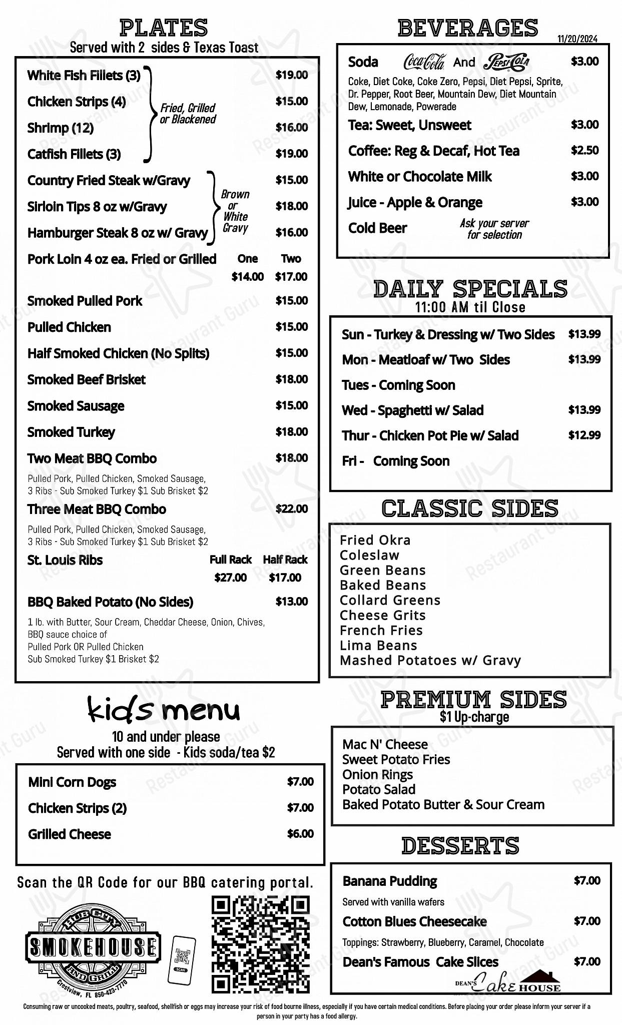 Menu at The Hub American Family Restaurant, Crestview