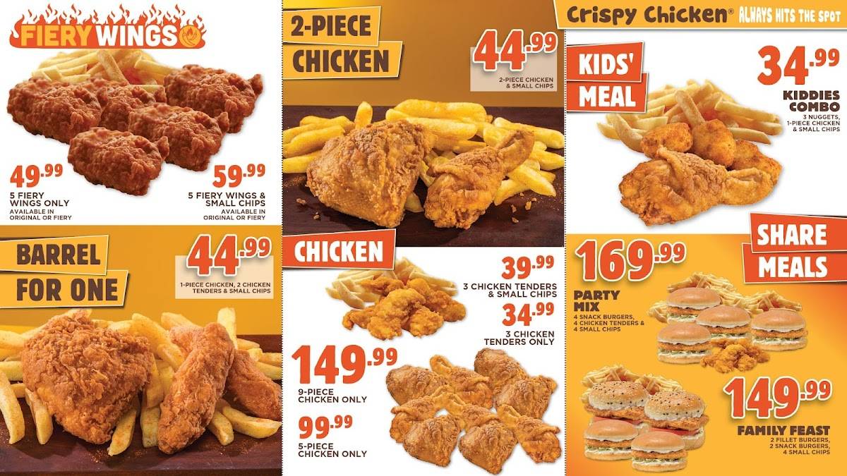 Menu at Crispy Chicken & Grill to Go at Astron Energy Chloorkop ...