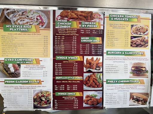 Menu at Crown Fried Chicken restaurant, Norristown, 323 W Marshall St