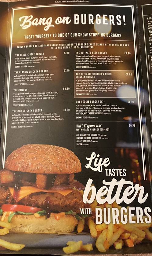 Menu at Crows Nest pub & bar, Nuneaton