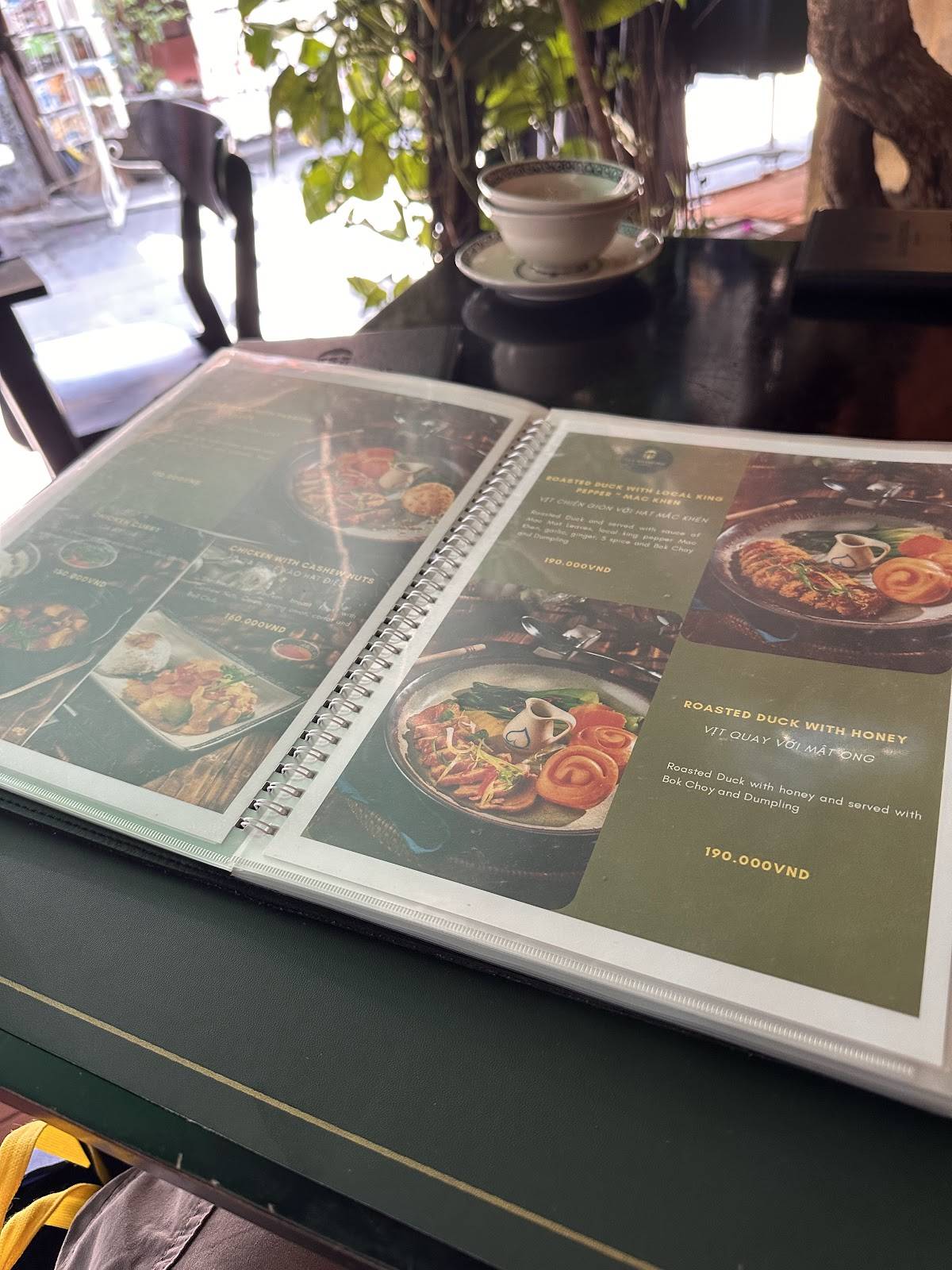 Menu at Cua Dai Central Restaurant & Cooking Class, Hoi An
