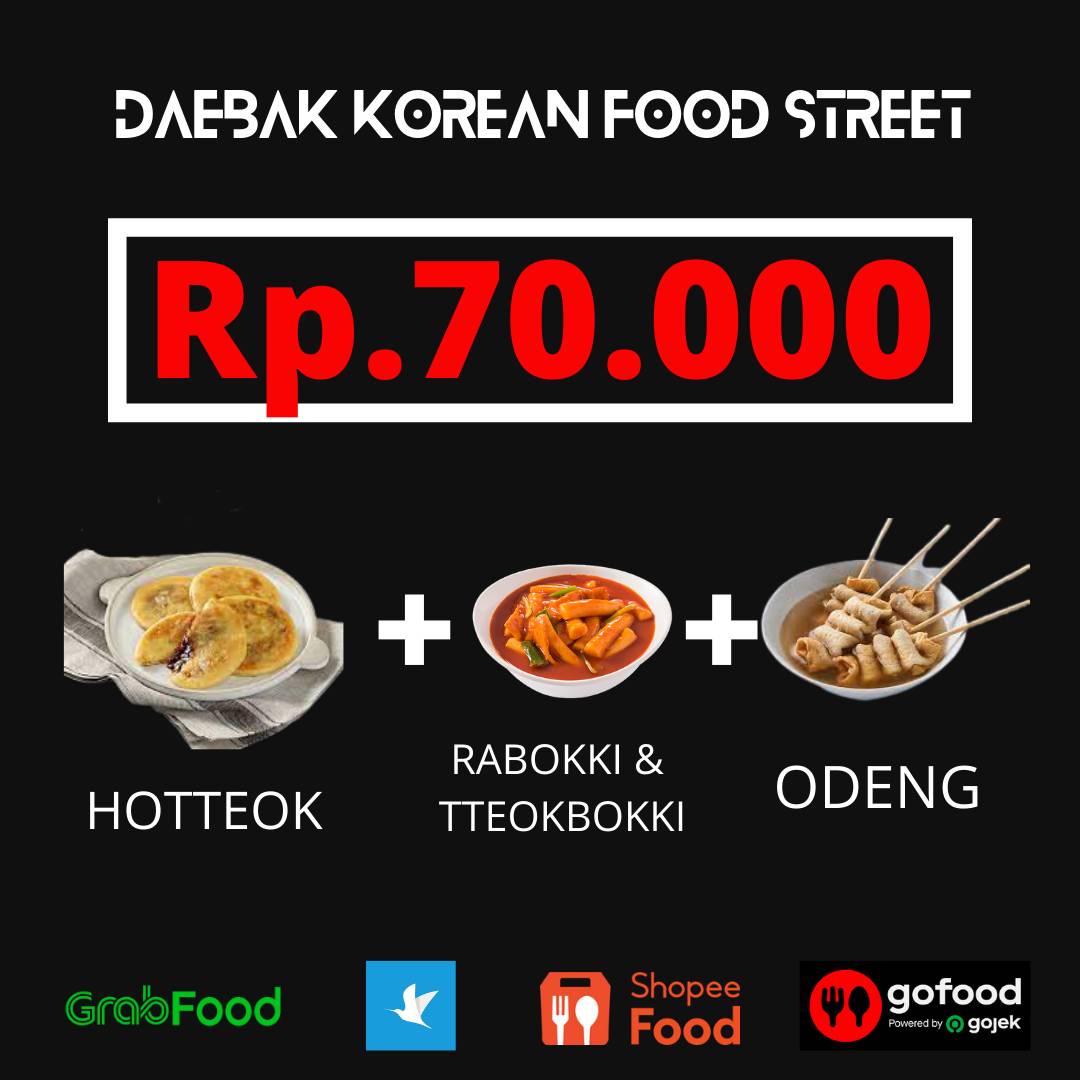 Menu at DAEBAK KOREAN STREET FOOD, CJT restaurant, South Jakarta