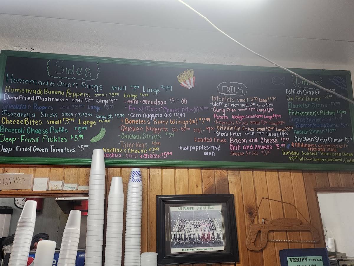 Menu at Dairy Cheer Prestonsburg restaurant, Prestonsburg, N Lake Dr