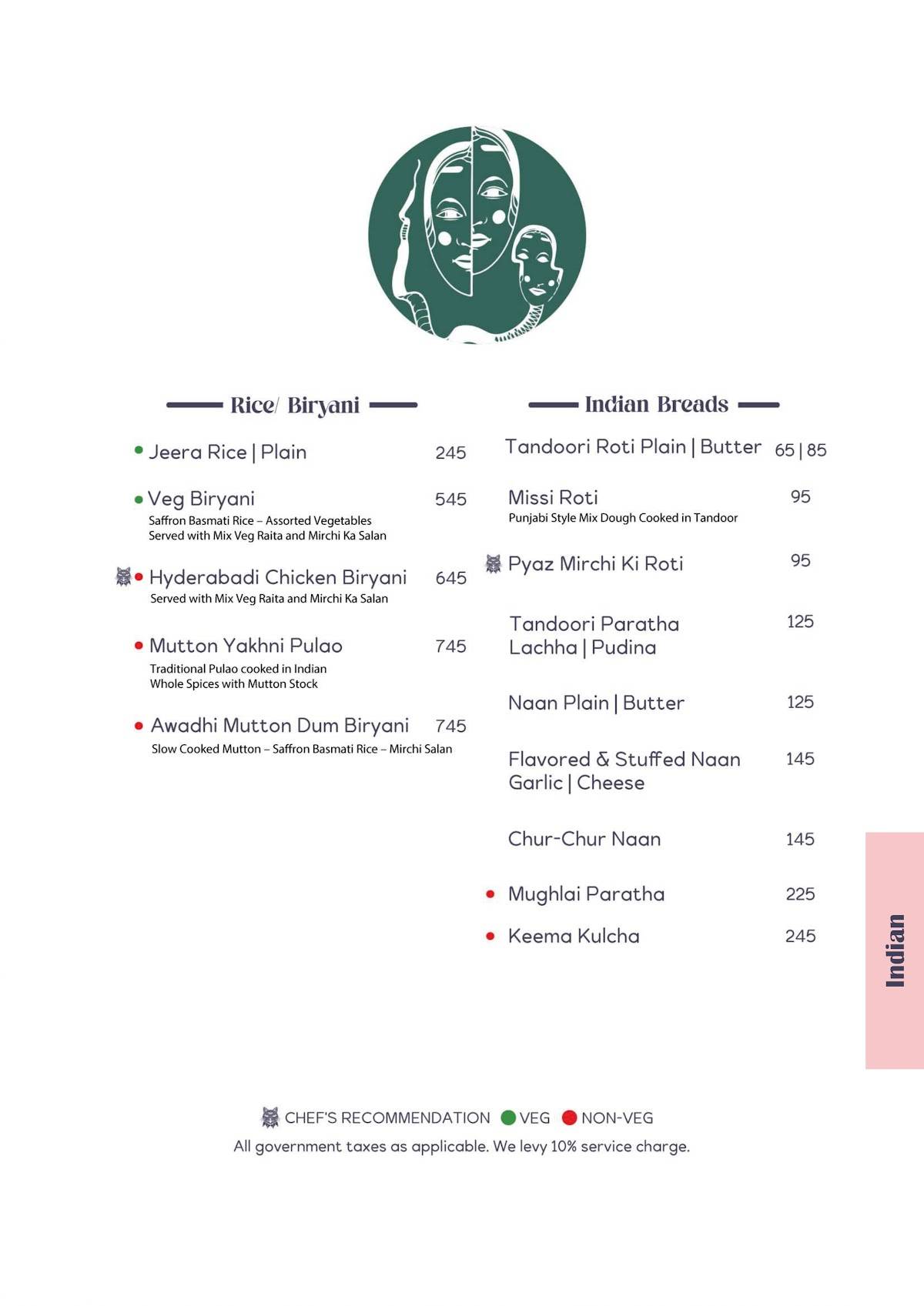 Menu at Diablo Dehradun, Dehradun