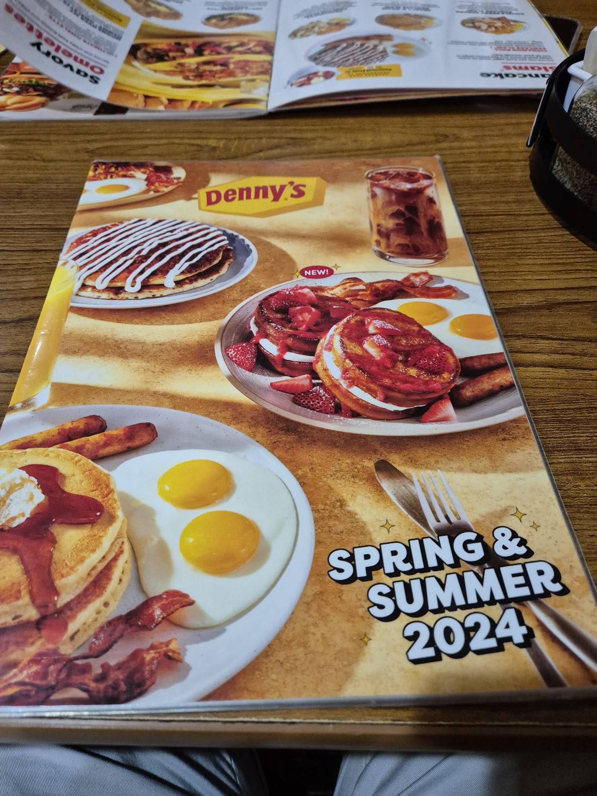 Menu at Denny's restaurant, Four Corners, 25 Town Center Blvd