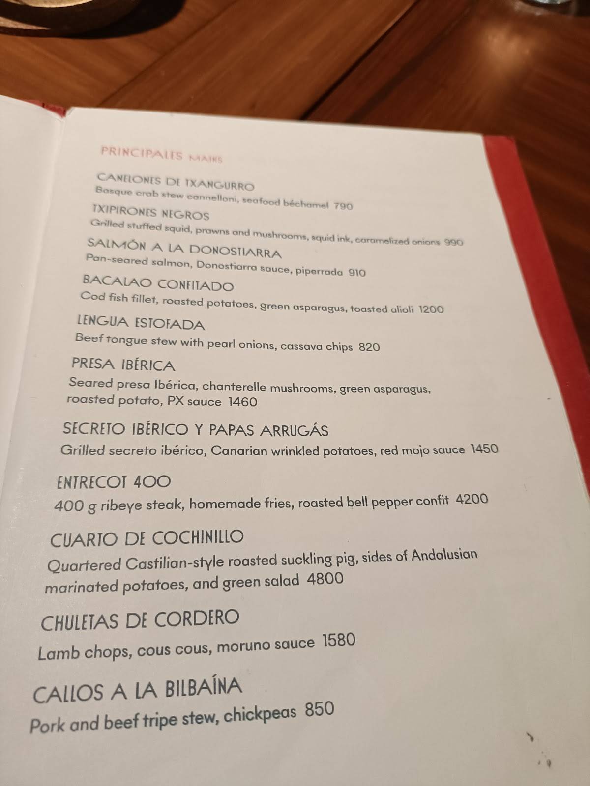 Menu at Deo Gracias restaurant, Quezon City
