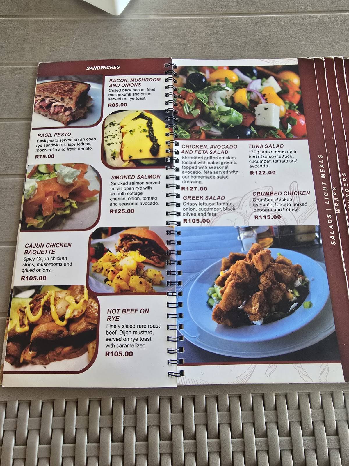 Menu at Der Zucker Backer cafe, Pretoria, Menlyn Retail Park Corner ...