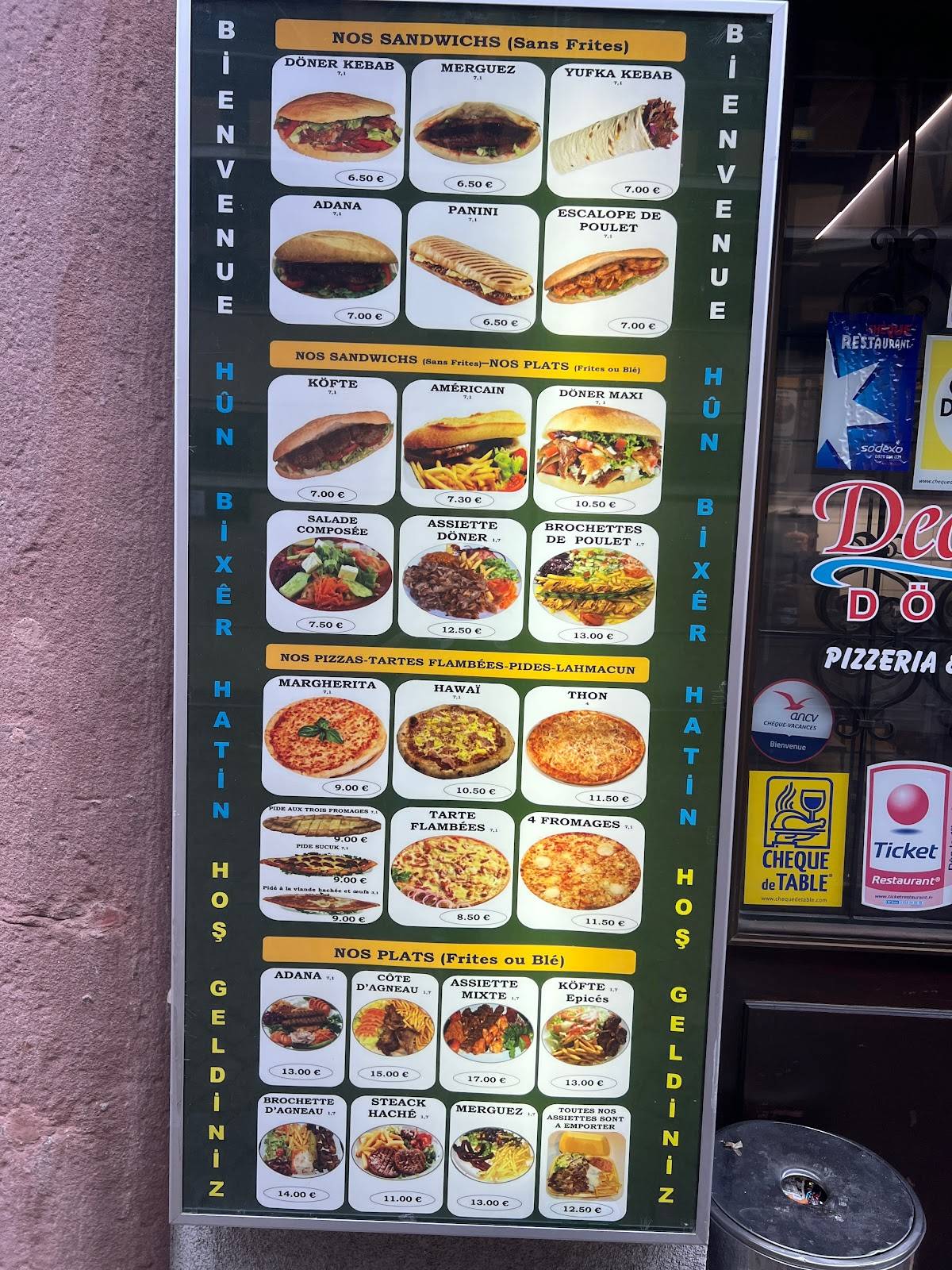 Menu au Devran Doner restaurant, Kaysersberg-Vignoble