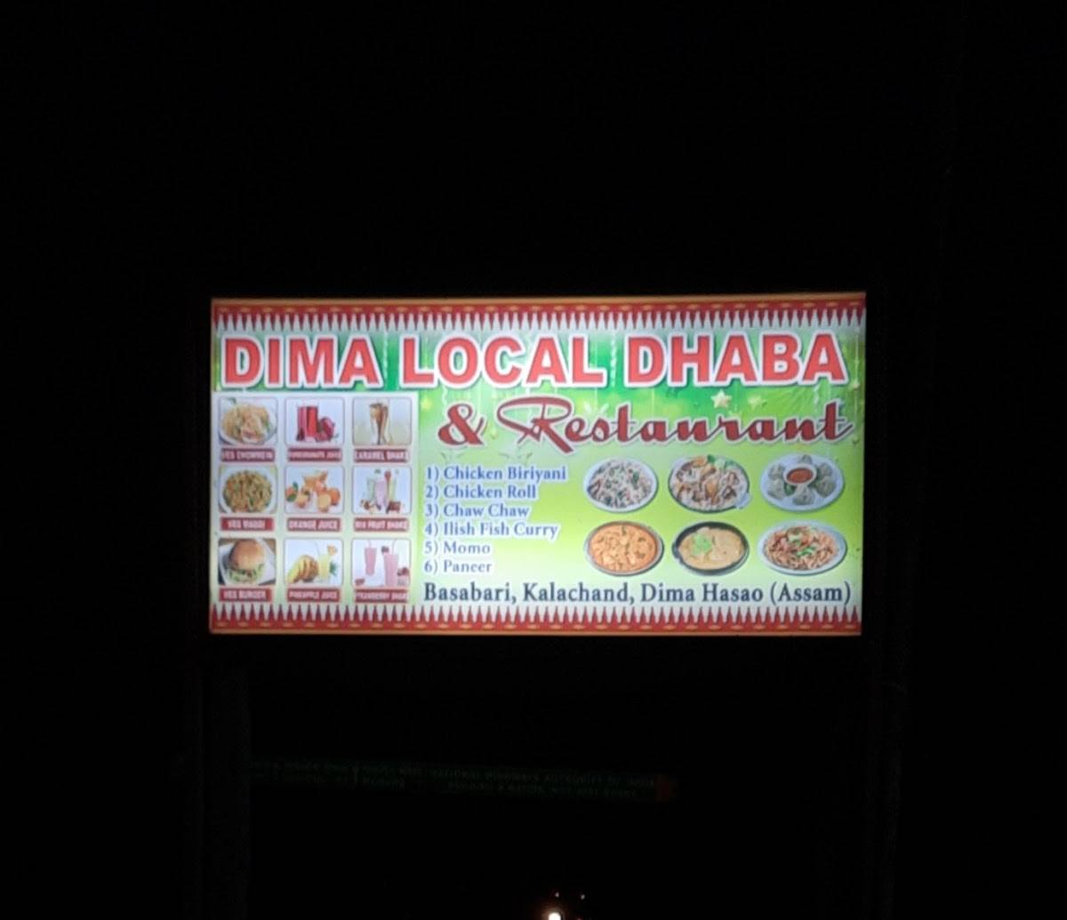 Menu at National Highway Dhaba, India, 84XQ+925