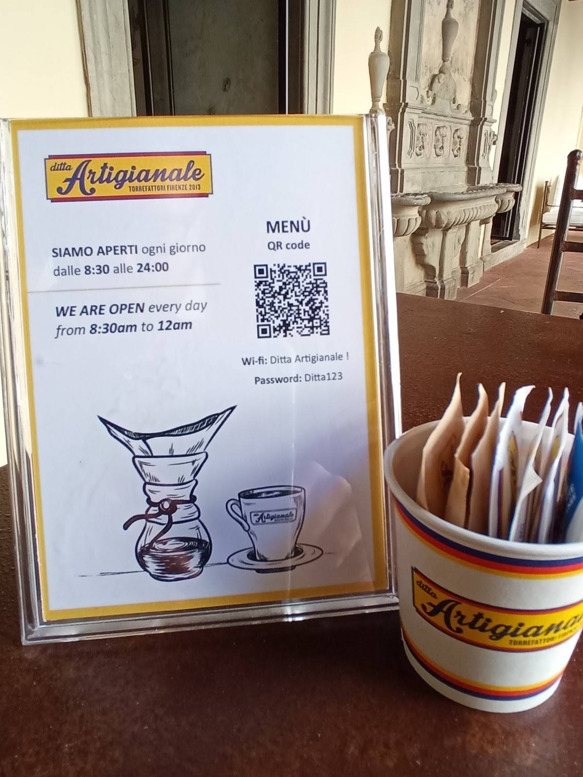 Menu da Ditta Artigianale & Hario Cafe, Firenze