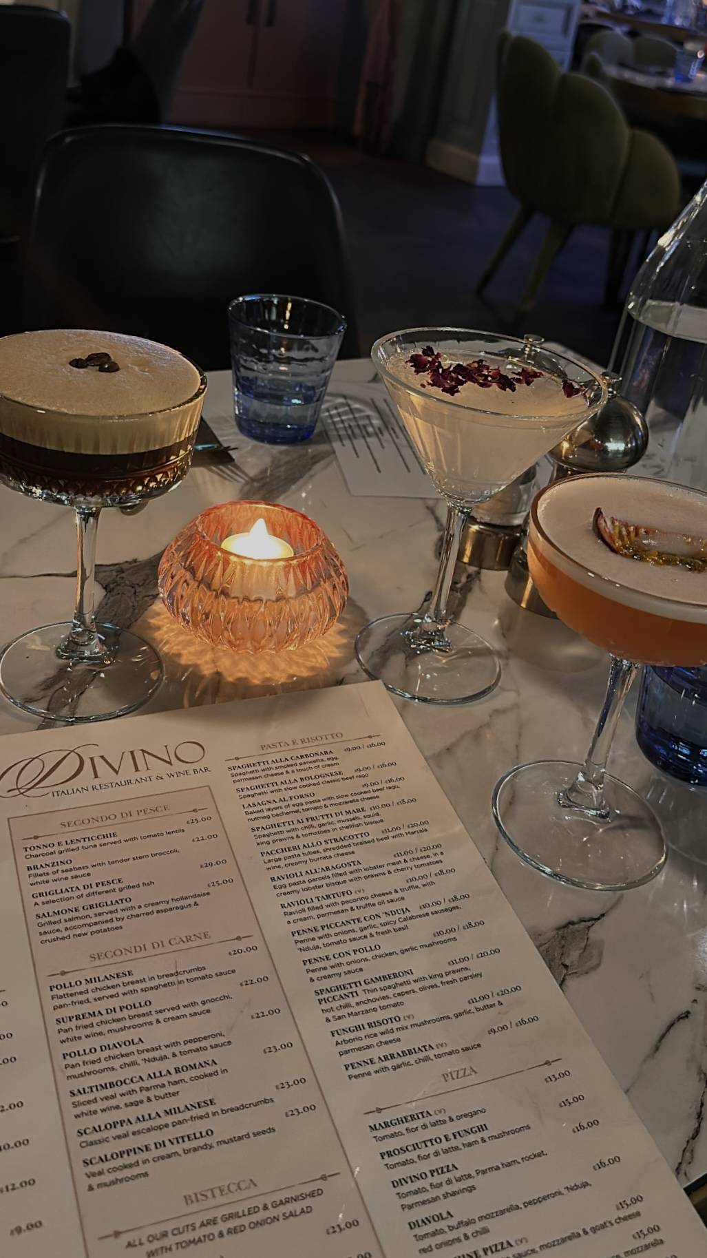 Menu at Divino Harrogate restaurant, Harrogate
