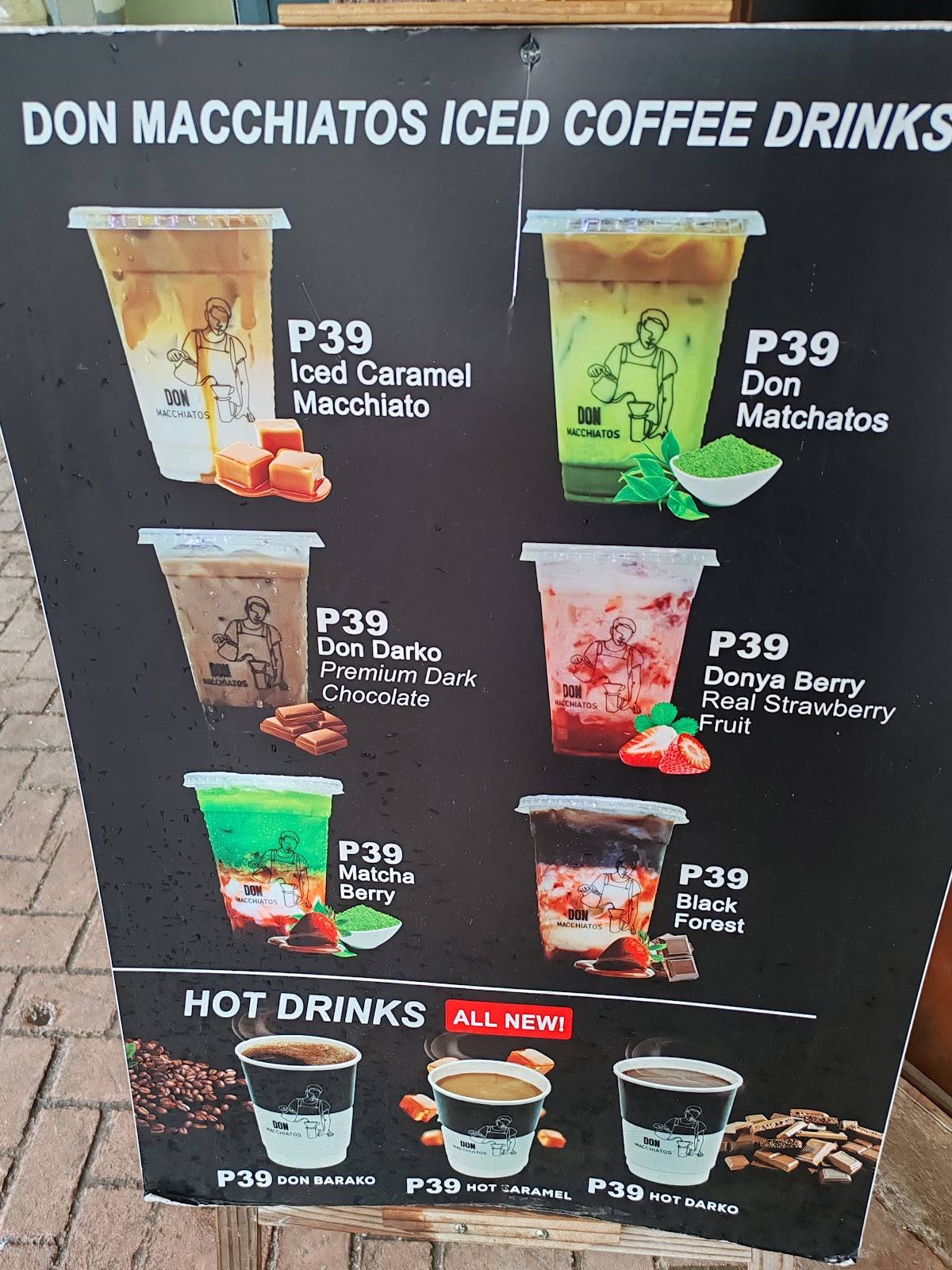 Menu at Don Macchiatos - Tacloban, Tacloban City