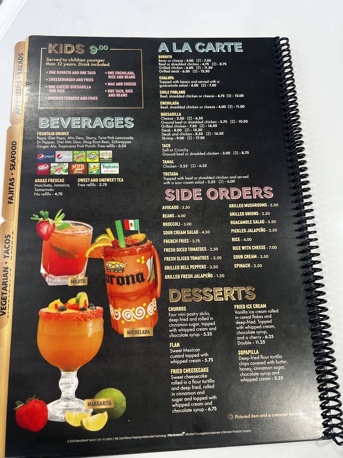 Menu at Dos Marias Mexican Bar & Grill Mount Olive, Mount Olive
