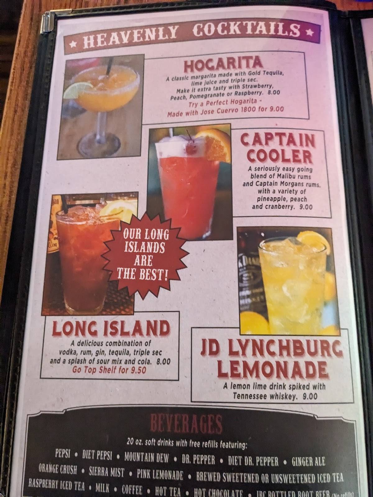 Menu at Hog Heaven BBQ, Dover