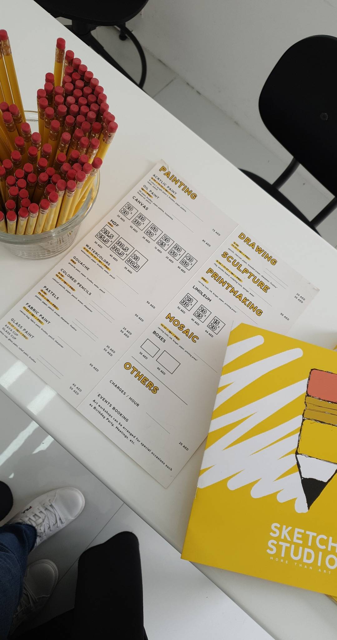 Menu at Sketch Art Cafè cafe, Dubai, Boxpark، Jumeirah - Junction، Al ...